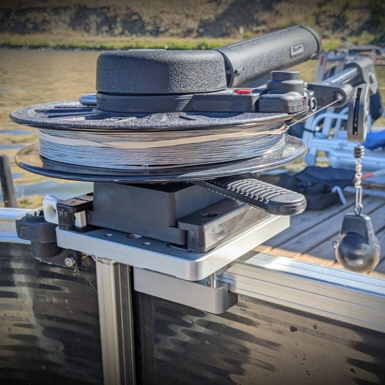Downrigger Adapter Plate with Rail Clamp - FishFinderMounts.com™